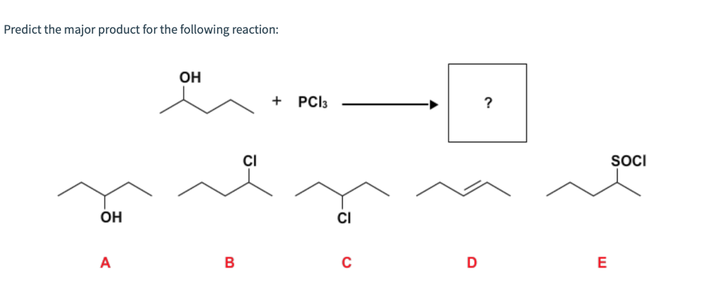 Solved Predict the major product for the following reaction: | Chegg.com