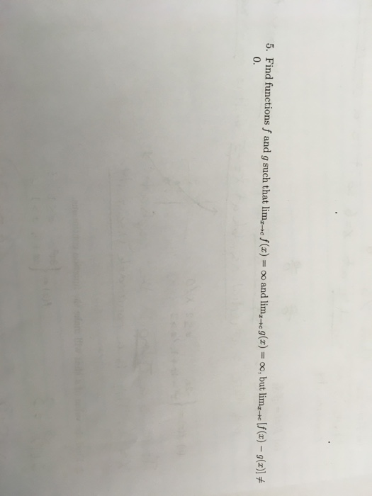 Solved Find functions f and g such that lim_x rightarrow c | Chegg.com