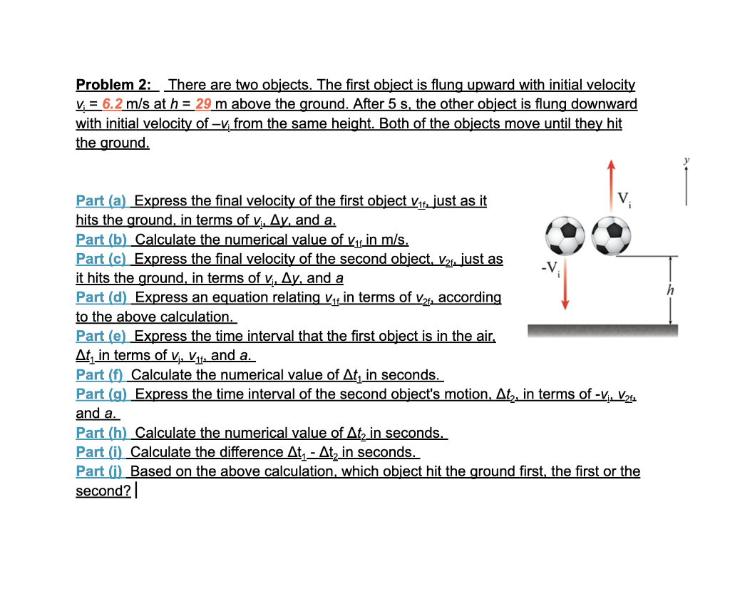 Solved Problem 2: There are two objects. The first object is | Chegg.com