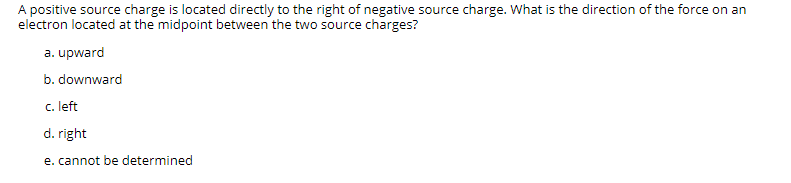 Solved A positive source charge is located directly to the | Chegg.com