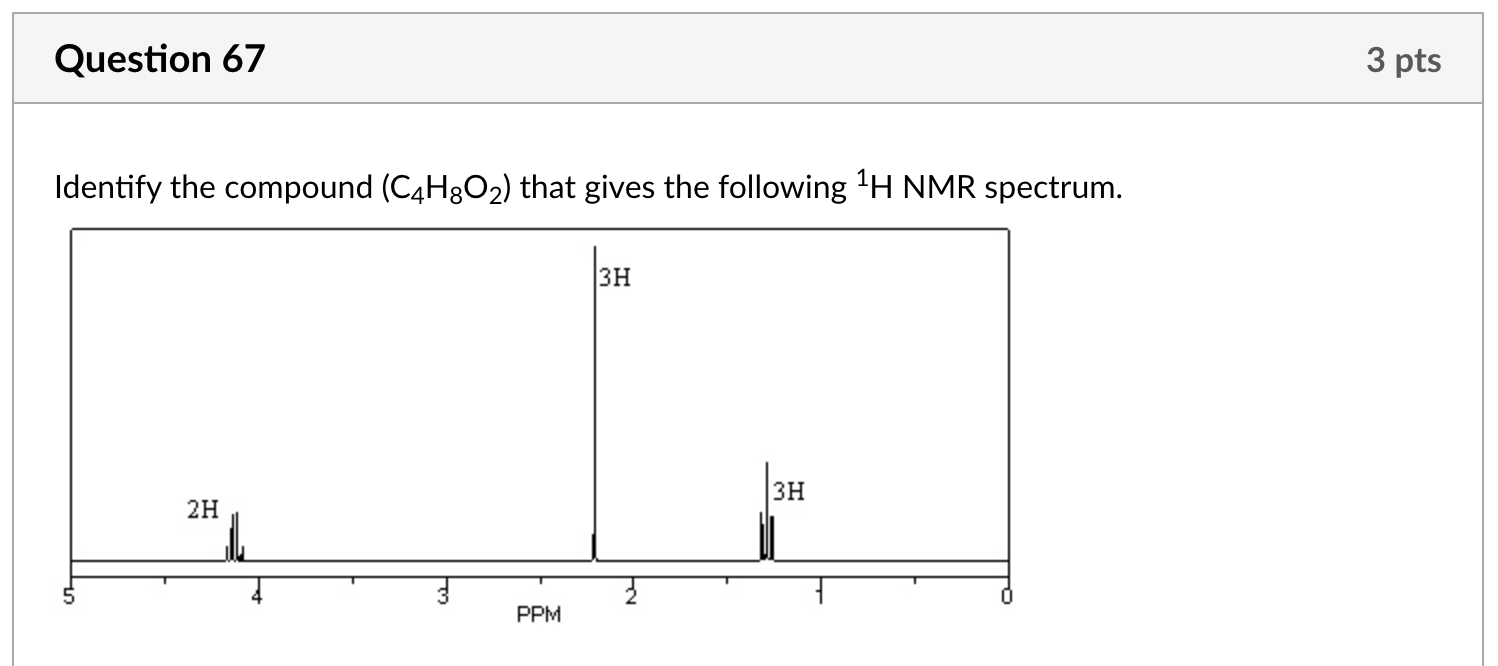 Solved Question 67 3 pts Identify the compound (C4H2O2) that | Chegg.com