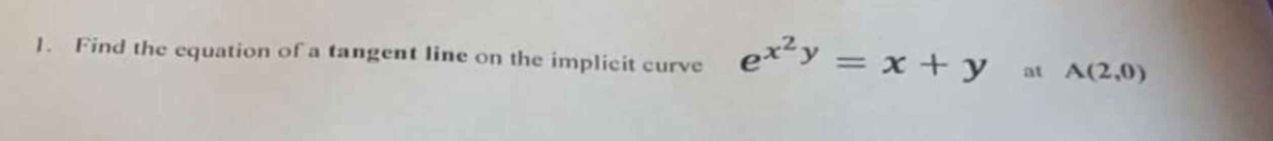 Solved 1. Find the equation of a tangent line on the | Chegg.com