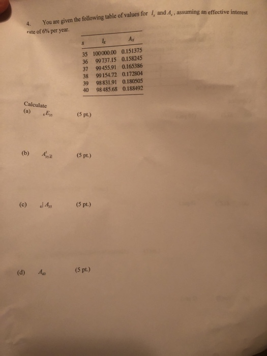 Solved Show your work 1. Let T, be the future lifetime | Chegg.com