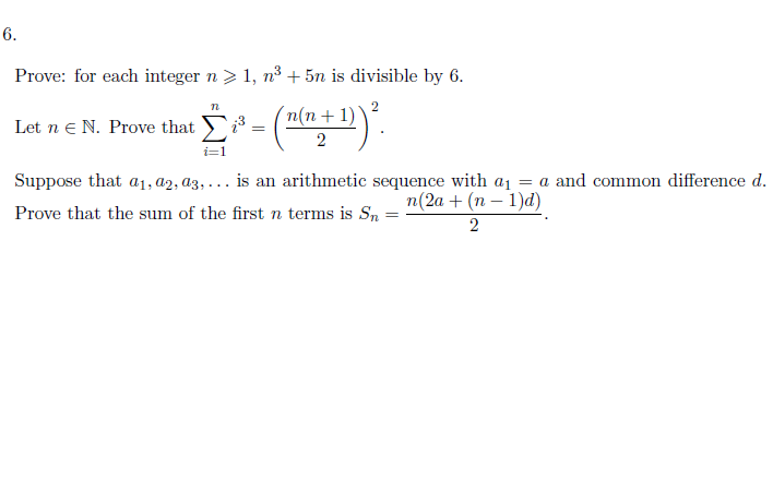 Solved 6 Prove For Each Integer N1 N35n Is Divisible By 7233