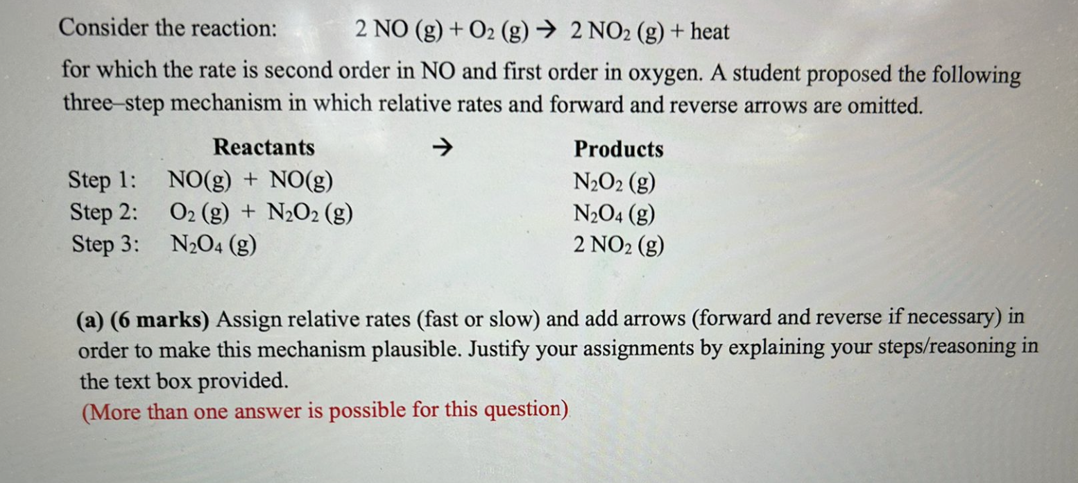 Solved Consider the reaction: \( \quad | Chegg.com