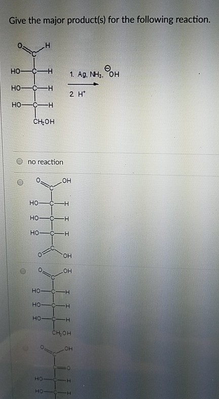 Solved Give the major product(s) for the following reaction. | Chegg.com