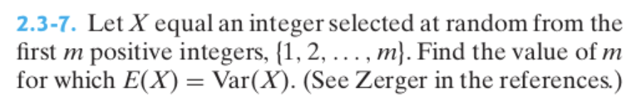Solved 23 7 Let X Equal An Integer Selected At Random From 9417