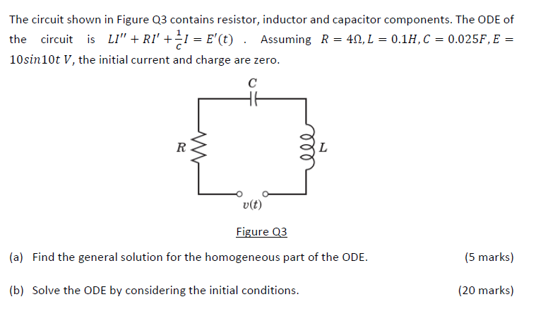 Solved The circuit shown in Figure Q3 ﻿contains resistor, | Chegg.com