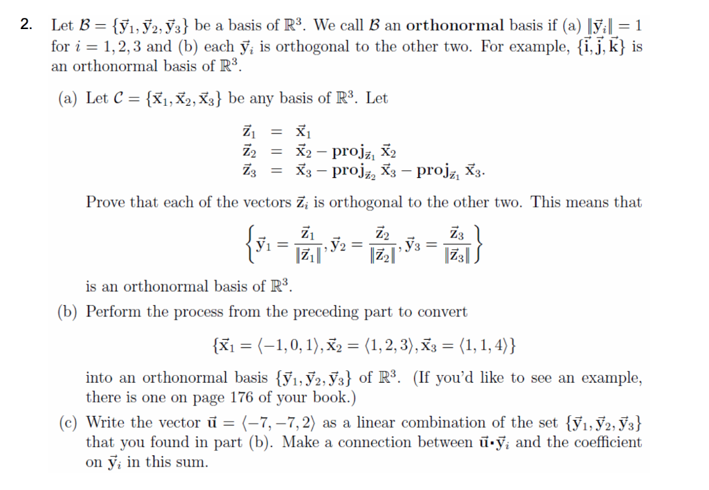 Let B = {У, уг. Уз} be a basis of R3. We call B an | Chegg.com