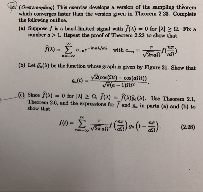 (Oversampling) This exercise develops a version of | Chegg.com