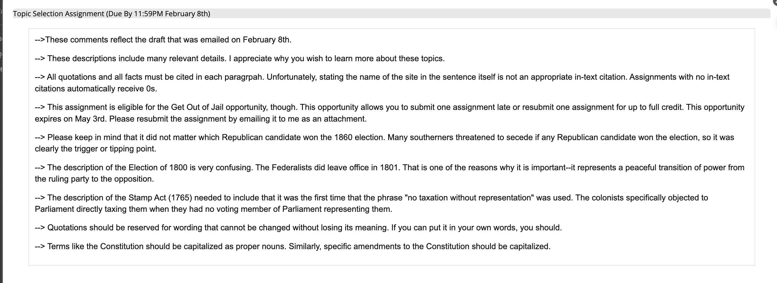 These are the comments made by my teacher on the | Chegg.com