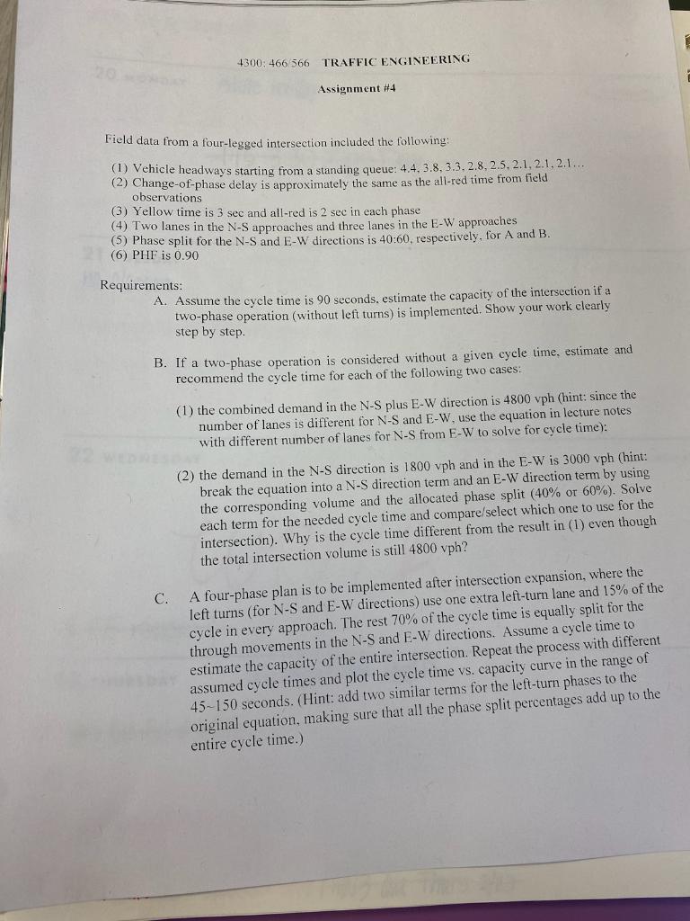 Solved Assignment #4 Field data from a four-legged | Chegg.com