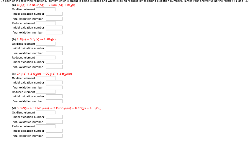 Solved In each of the following reactions, identity which | Chegg.com