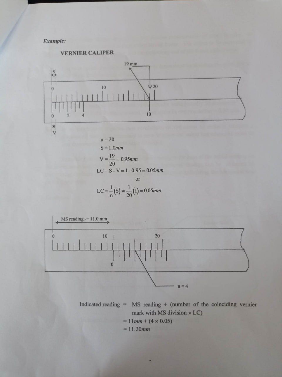Solved Given the data concerning vernier and main scale, | Chegg.com