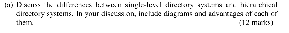 Solved (a) Discuss the differences between single-level | Chegg.com