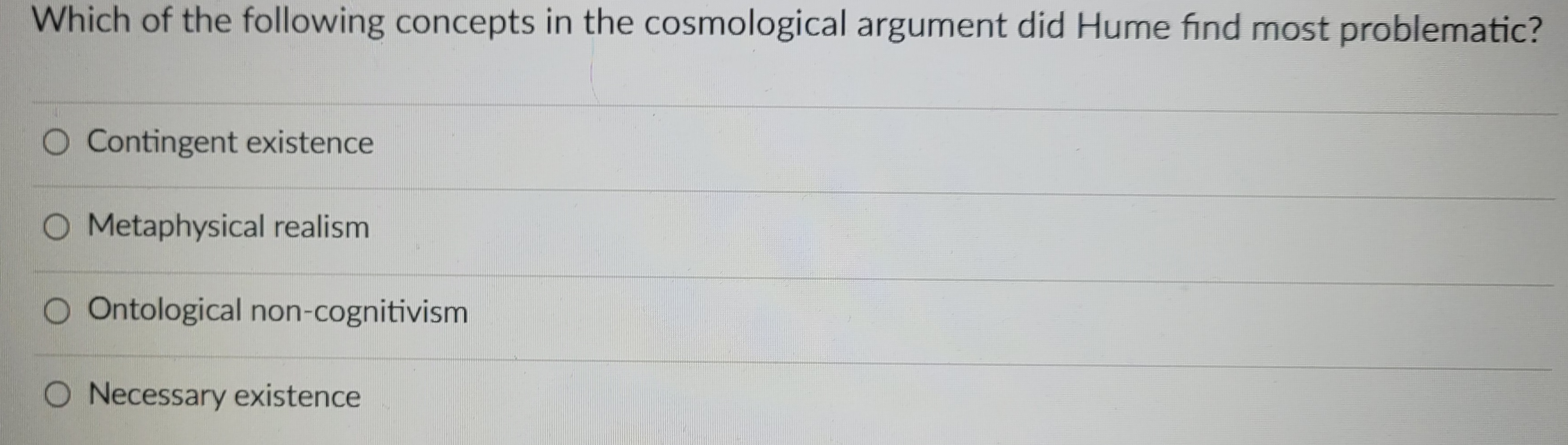 Which of the following concepts in the cosmological | Chegg.com