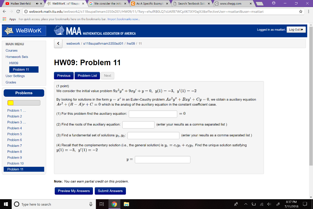 Solved O Hailee Steinfeld '姐weBworK:s1 18sup ×Yowe consider | Chegg.com