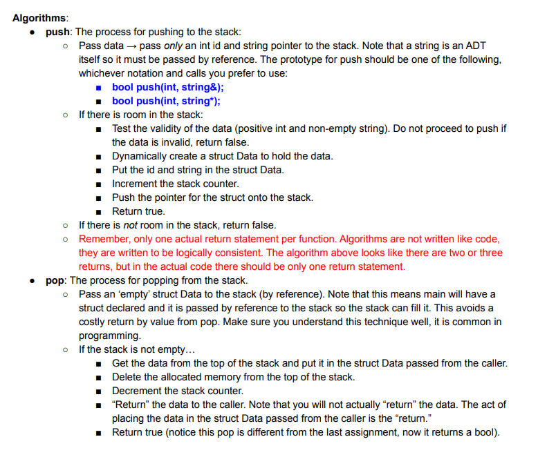 Solved Coding 04: Stacks Description: In this assignment you | Chegg.com