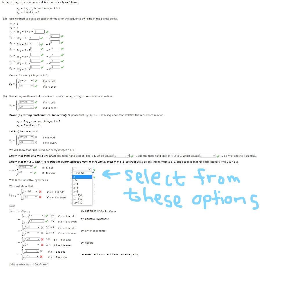Solved Let so: 5, 5 ... be a sequence defined recursively as | Chegg.com