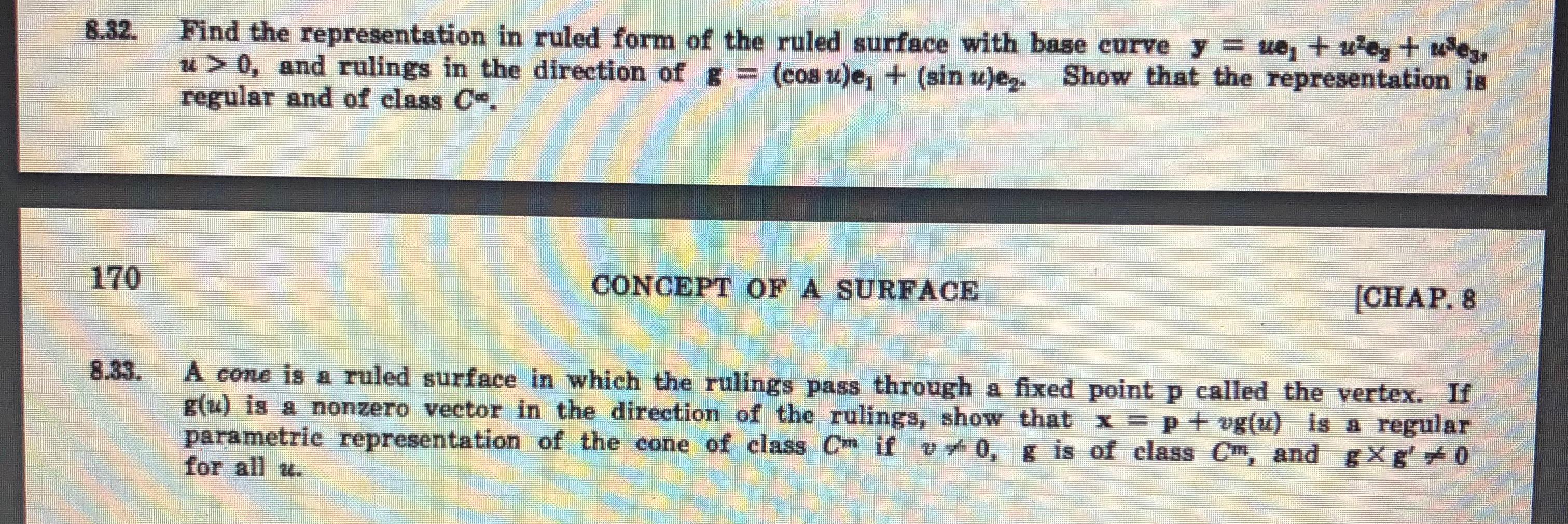 Solved 8.32 Find the representation in ruled form of the | Chegg.com