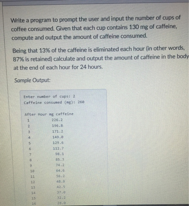 Solved Write a program to prompt the user and input the | Chegg.com