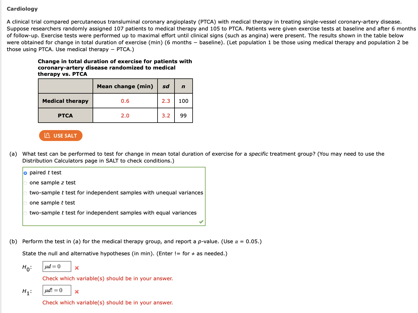Cardiology A clinical trial compared percutaneous | Chegg.com