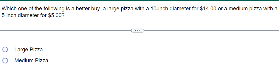 Solved Which one of the following is a better buy: a large | Chegg.com