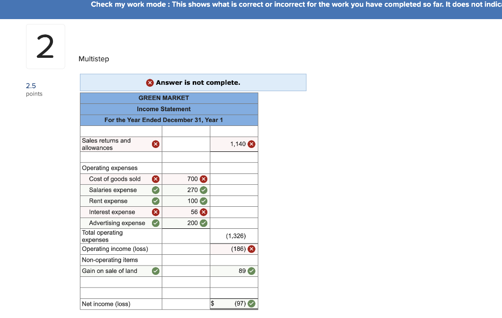 Solved 2 Exercise 4-14A (Algo) Single-step and multistep | Chegg.com