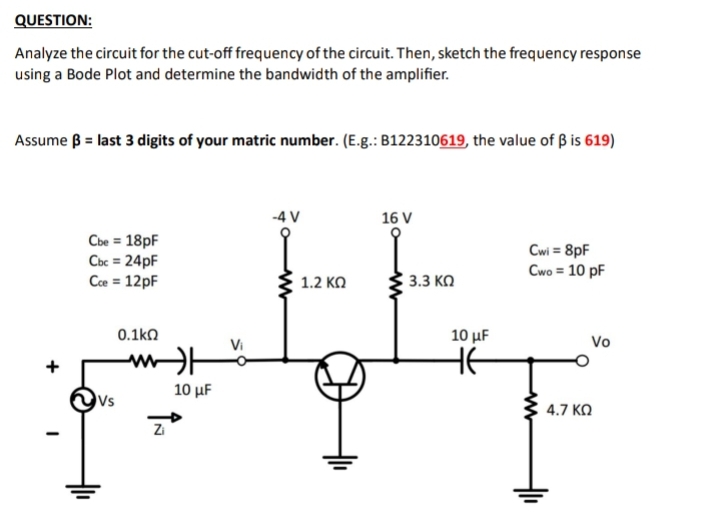 Solved QUESTION:Analyze the circuit for the cut-off | Chegg.com