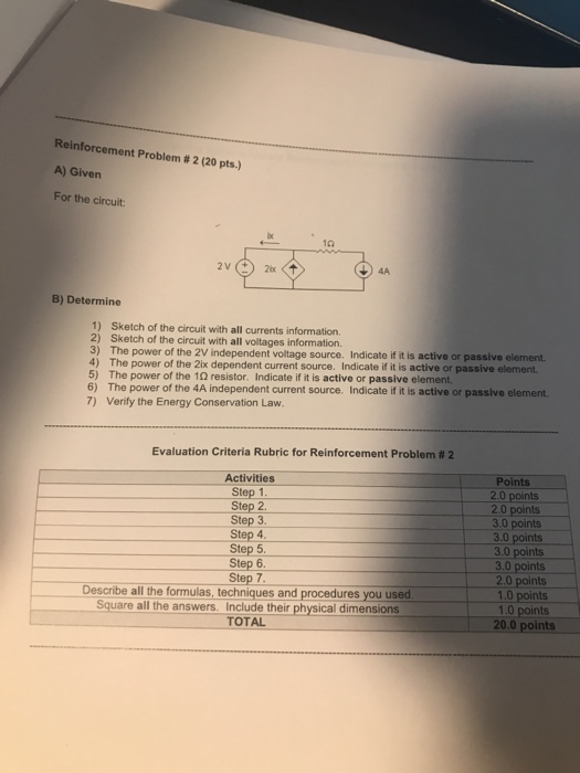 Solved Reinforcement Problem # 1 (20 pts.) A) Given For the | Chegg.com