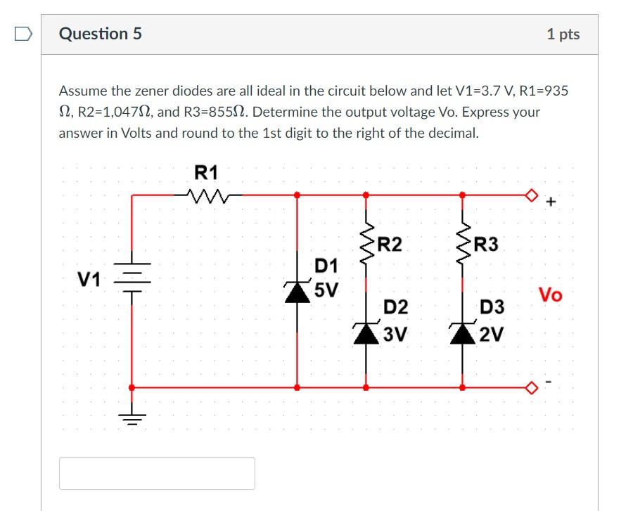 Solved Assume the zener diodes are all ideal in the circuit | Chegg.com
