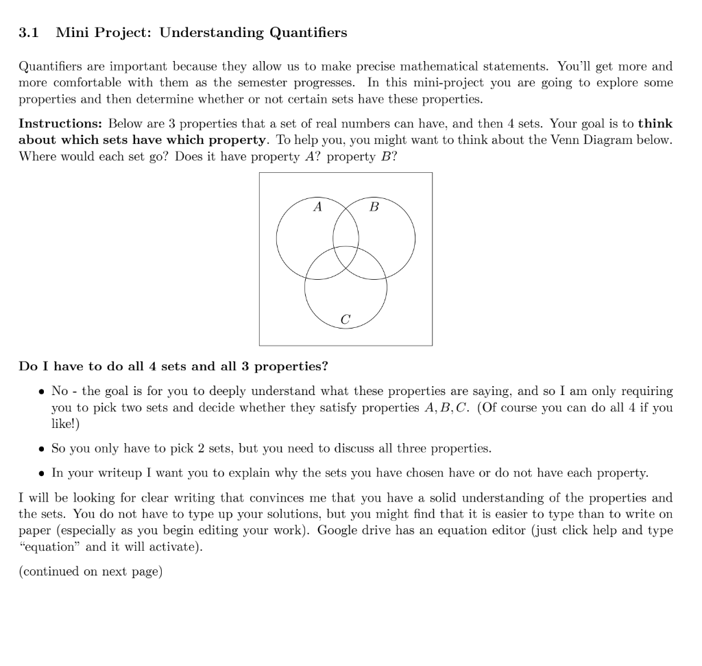 3.1 Mini Project: Understanding Quantifiers | Chegg.com