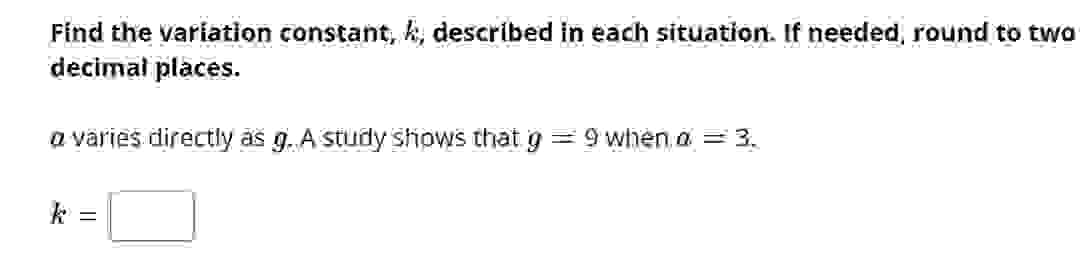 Solved Show me the steps to solve Find the variation | Chegg.com