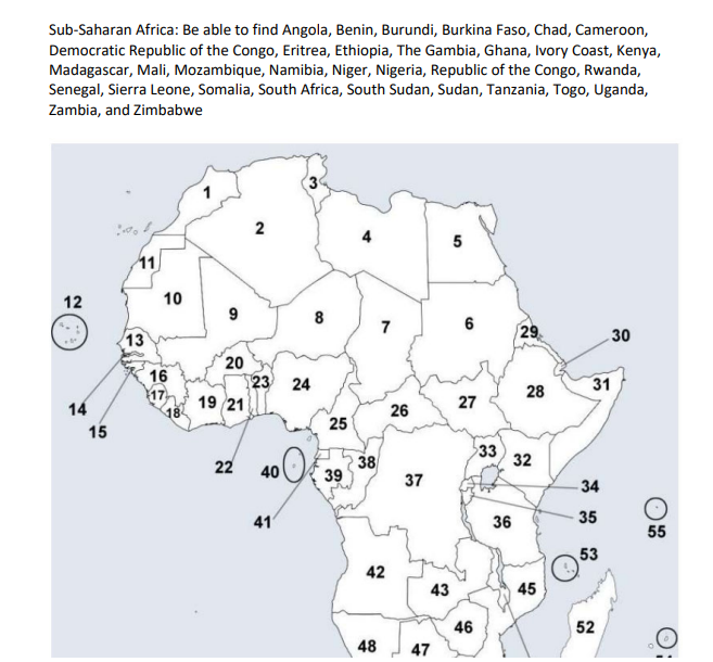 What number is Democratic Republic of the Congo, | Chegg.com