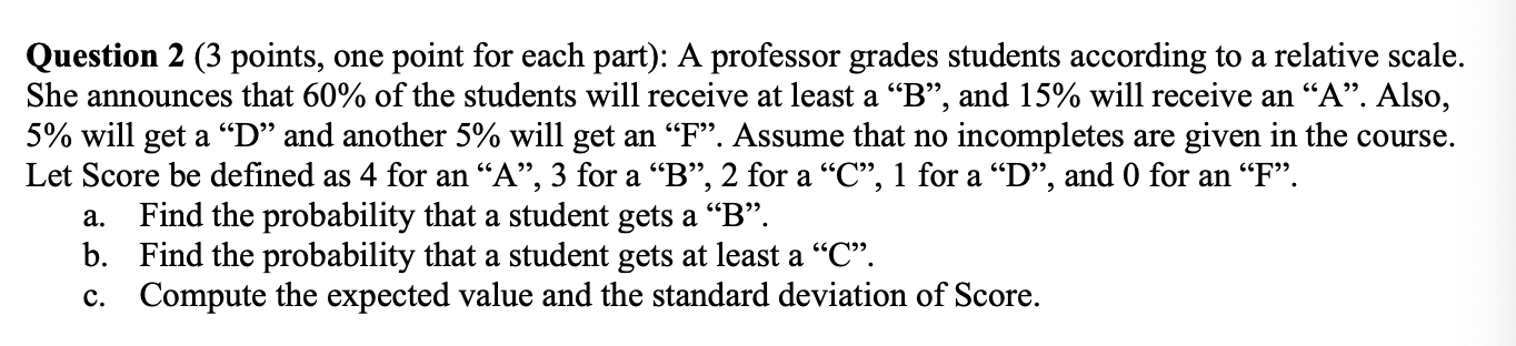 Solved Pls explain how you get a, b and c. For A, I have | Chegg.com