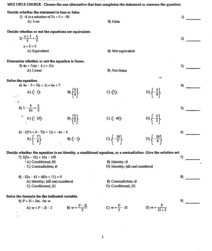 Solved MULTIPLE CHOICE. Choose the one altemative that best | Chegg.com