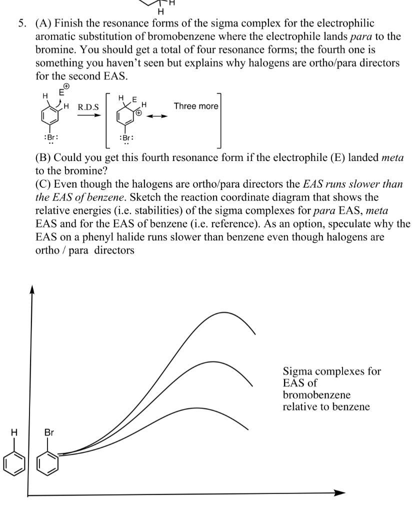 Solved 5. (A) Finish the resonance forms of the sigma | Chegg.com
