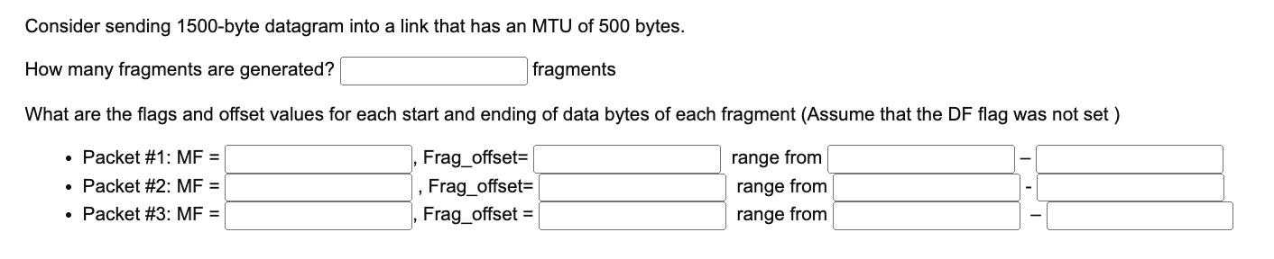 Solved Consider sending 1500 -byte datagram into a link that | Chegg.com