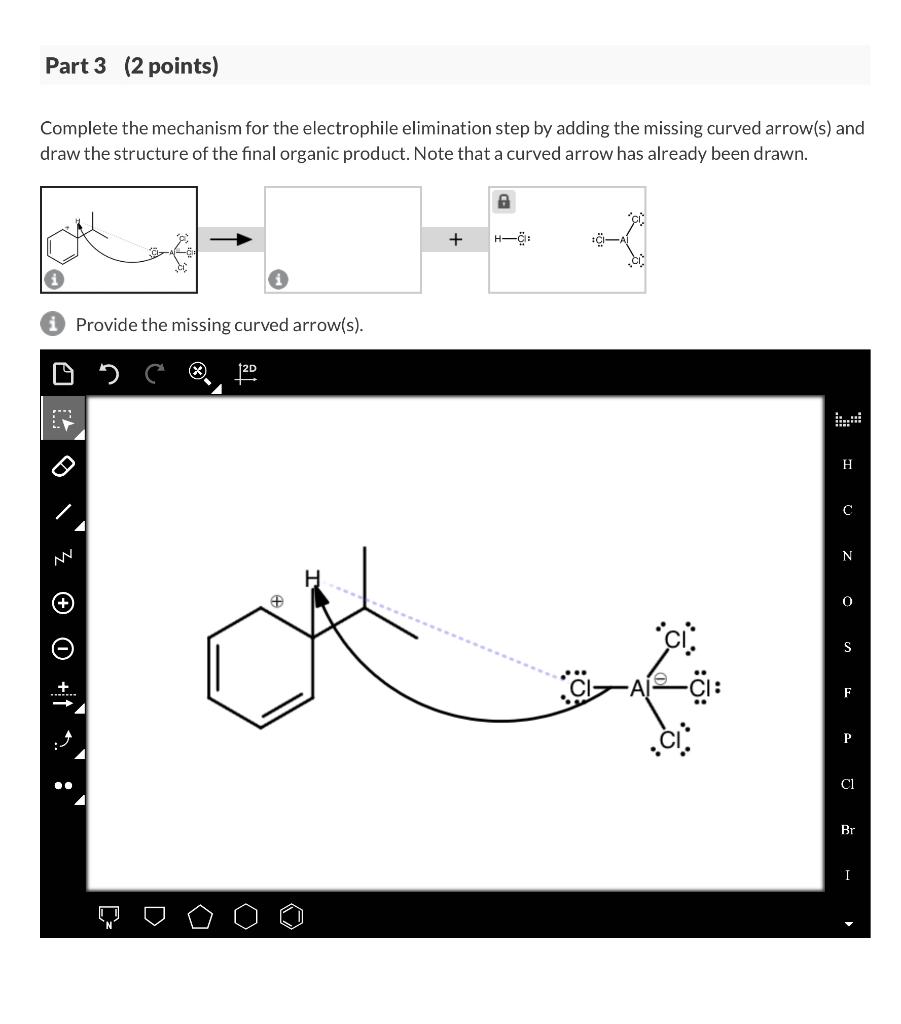 Solved Complete the mechanism for the electrophilic addition | Chegg.com