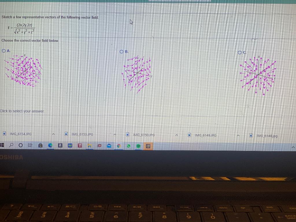 Solved Sketch a few representative vectors of the following | Chegg.com