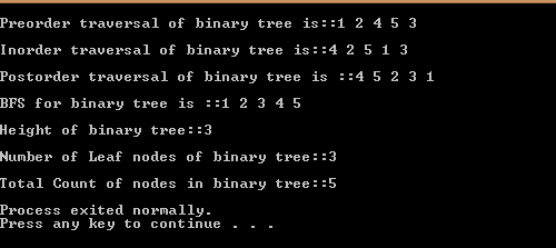Binary Tree Write C Functions Traversal Pre Order Order Postorder Depth ...