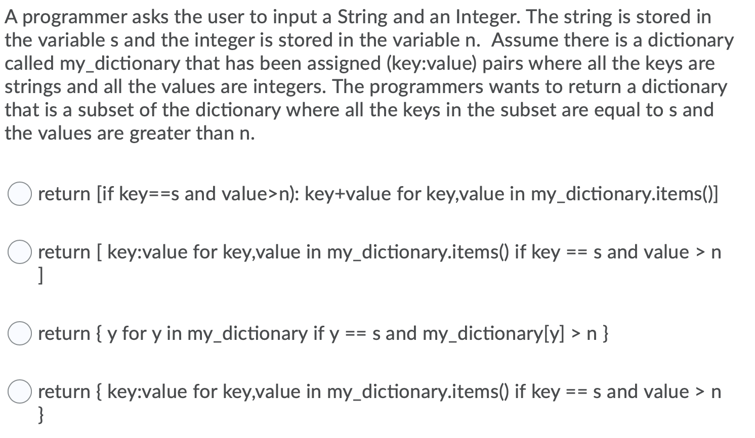 Solved A programmer asks the user to input a String and an | Chegg.com