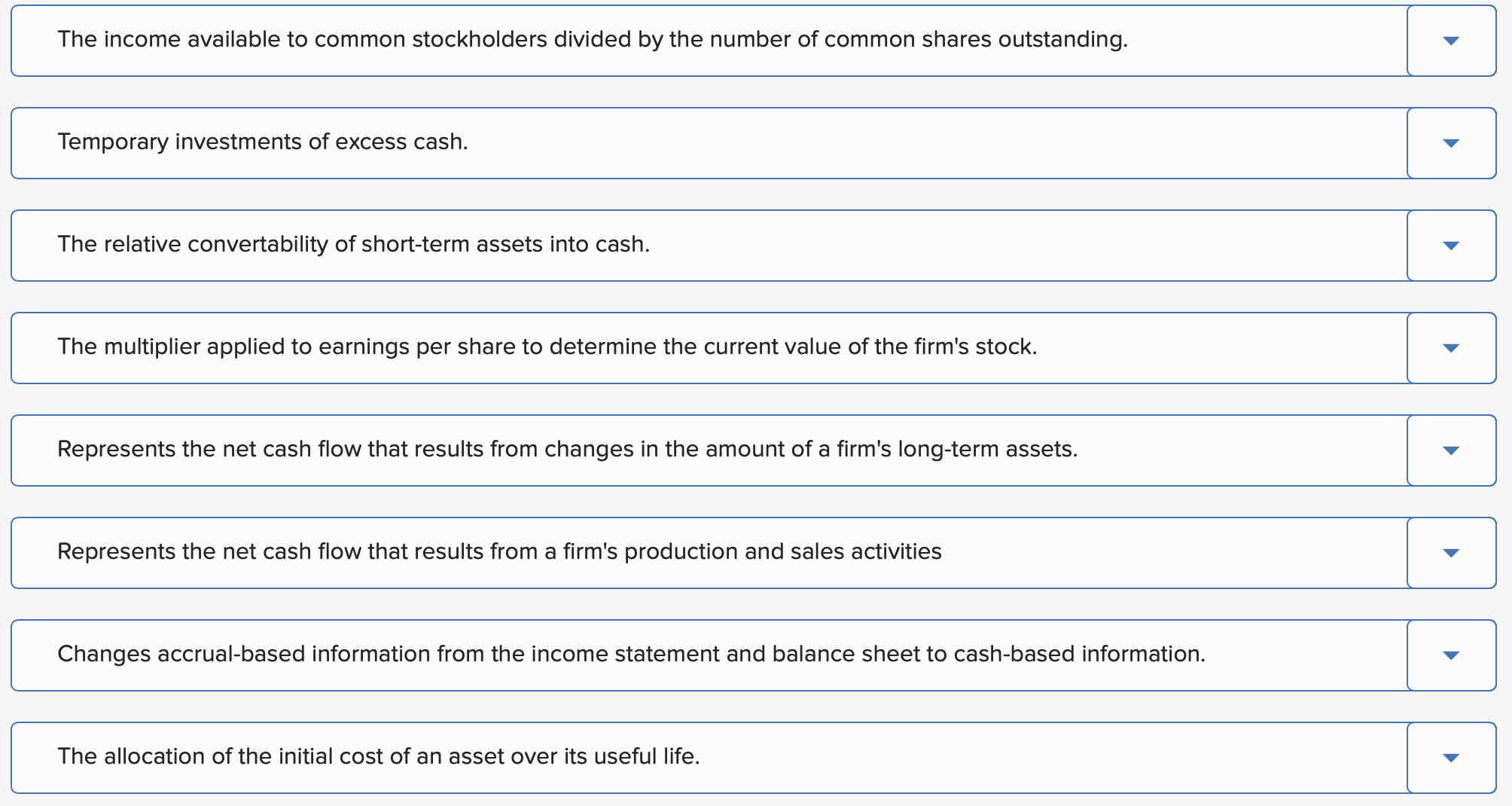 Solved Match the following terms to their definitions.1. | Chegg.com