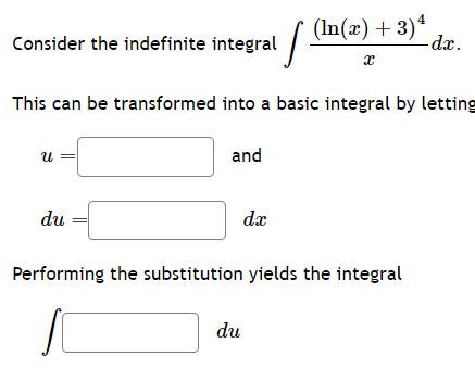 Solved Consider the indefinite integral | Chegg.com