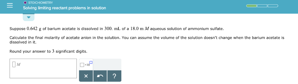 Solved O Stoichiometry Solving Limiting Reactant Problems In 1956