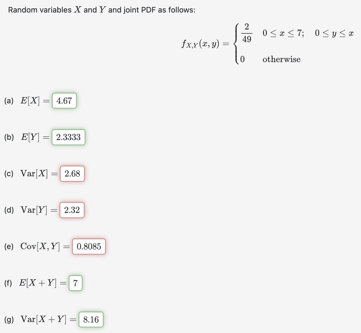 Solved Random variables x and Y and joint PDF as | Chegg.com