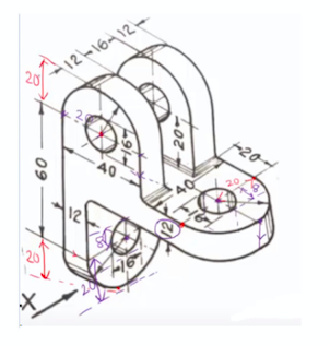Solved Draw (the top view , right view, the side view, and | Chegg.com