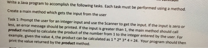 Solved Write a Java program to accomplish the following | Chegg.com