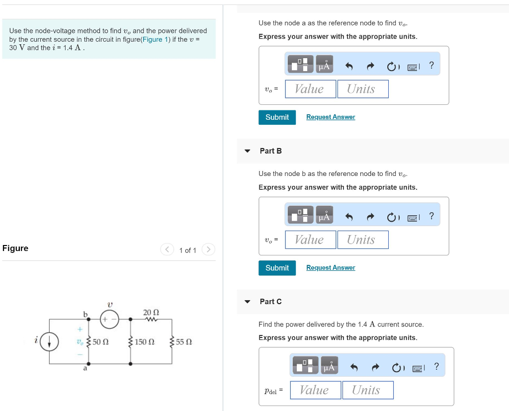 Solved Use the node a as the reference node to find vo. Use | Chegg.com