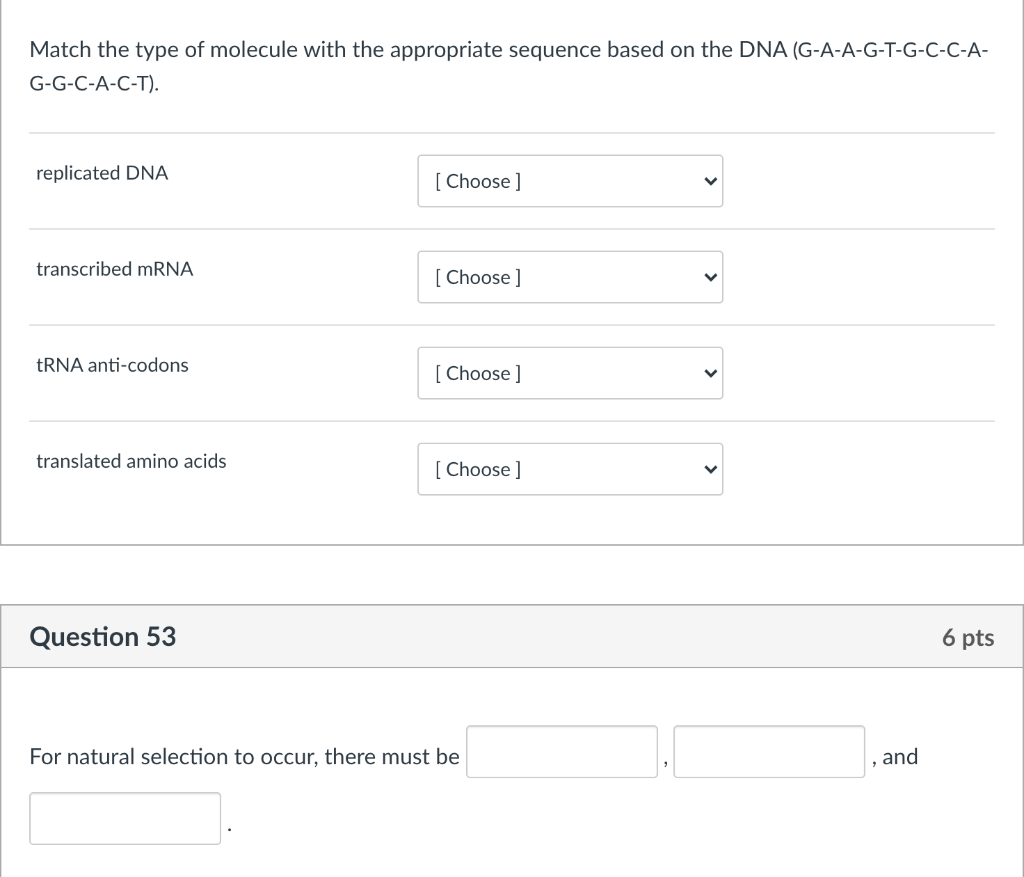 Solved Match the type of molecule with the appropriate | Chegg.com